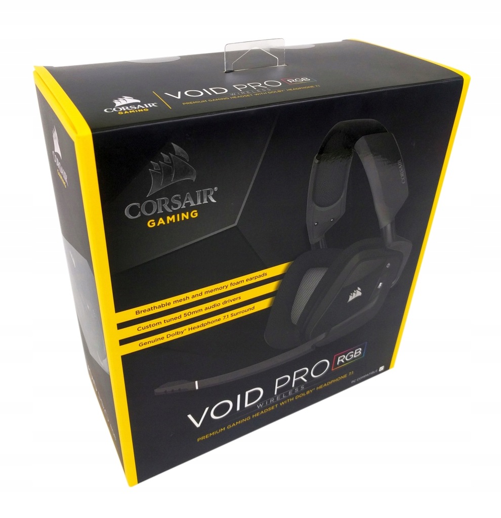 Słuchawki gamingowe Corsair VOID PRO RGB Bluetooth - 7692301890 ...