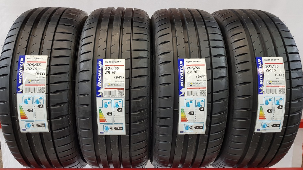 4X OPONA LETNIA MICHELIN 205/55R16 PILOT SPORT 4 - 7286139326 ...