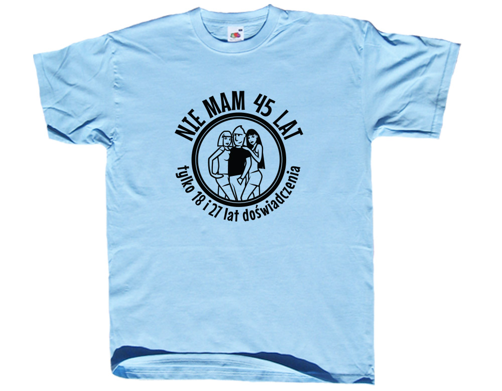 koszulka NIE MAM 45 LAT prezent na urodziny - 6681593273 - oficjalne ...