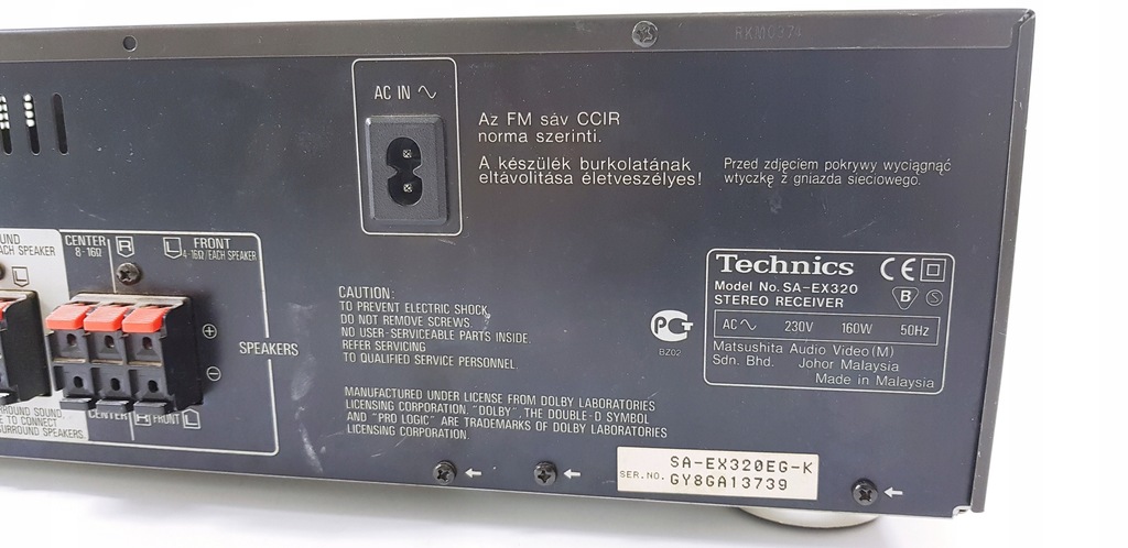 AMPLITUNER STEREO TECHNICS SA-EX320 czytaj opis - 7644531173 - oficjalne archiwum Allegro