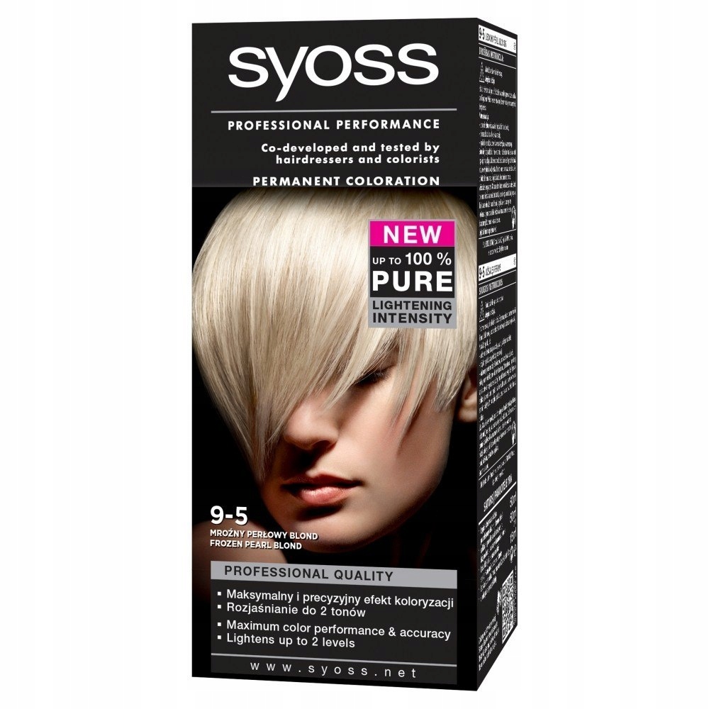 Syoss Farba do włosów Mroźny Perłowy Blond nr 9-5 - 7639919644 ...