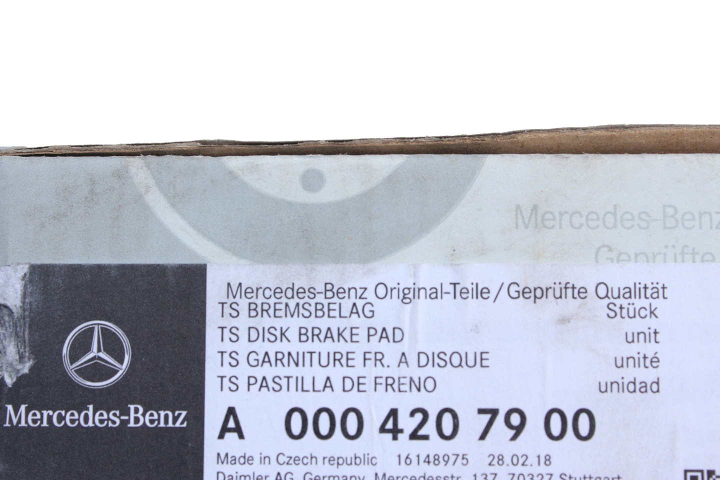 Klocki hamulcowe przód Mercedes-Benz A0004207900 7290058484 - Allegro.pl