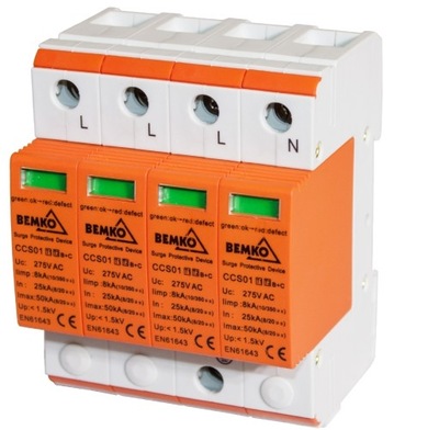 Schneider Ogranicznik przepięć ochronnik B+C 4P (A9L16482) • Cena ...